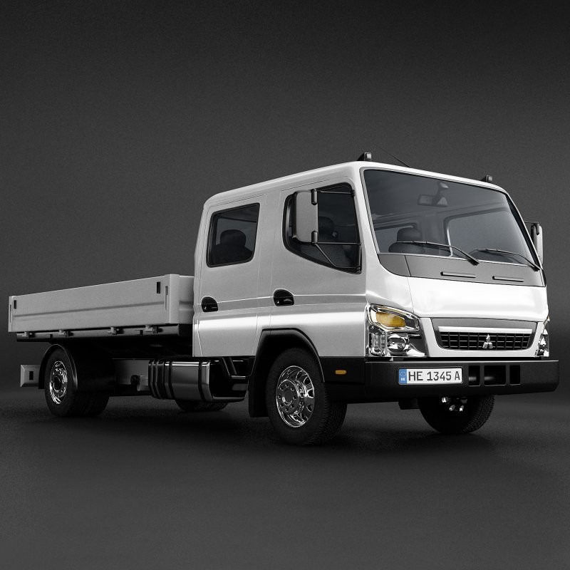 Mitsubishi Fuso FE160 Crew Cab Truck 3D model | CGTrader