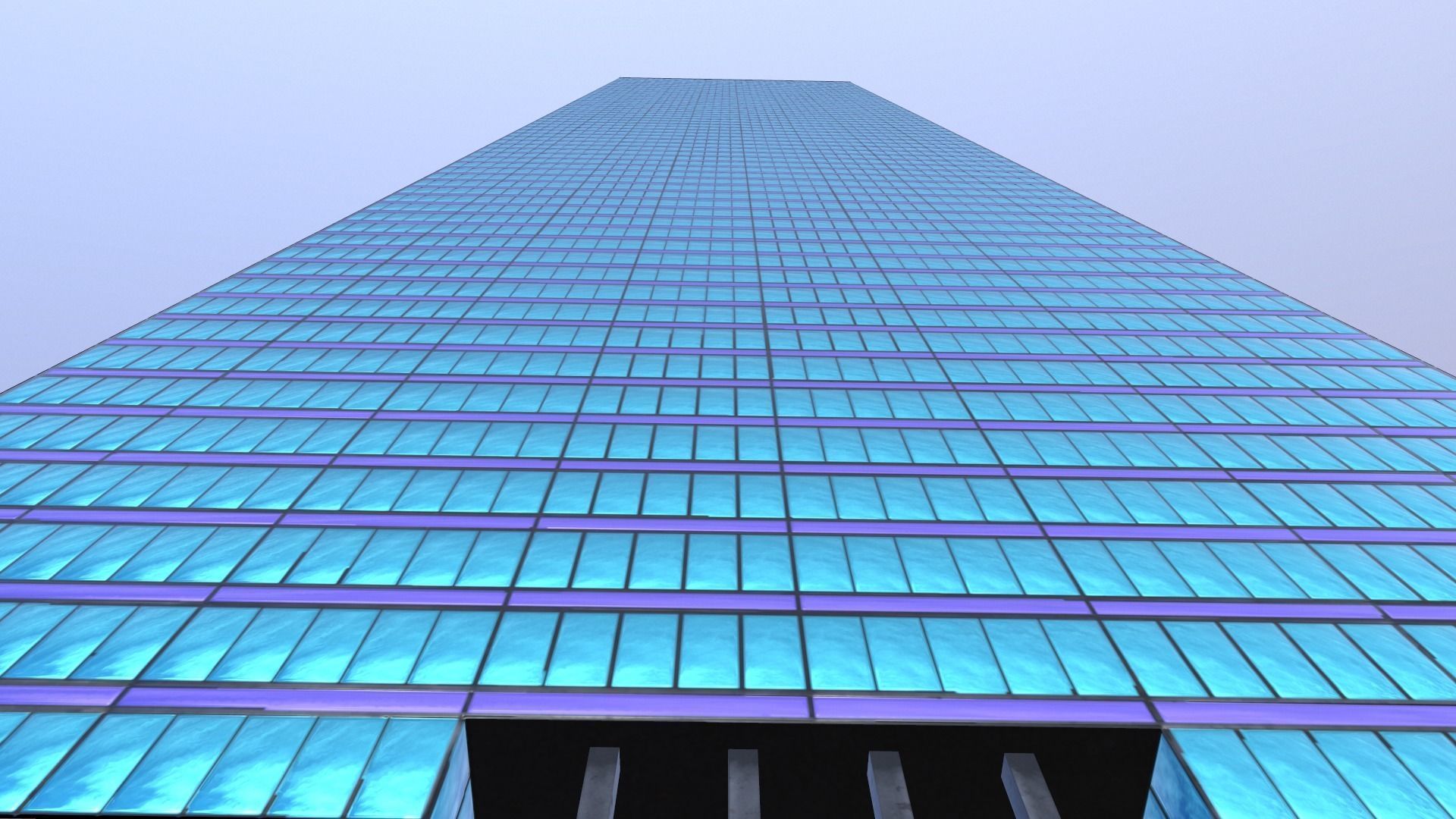 3D model 64 Storey Skyscraper VR / AR / low-poly | CGTrader