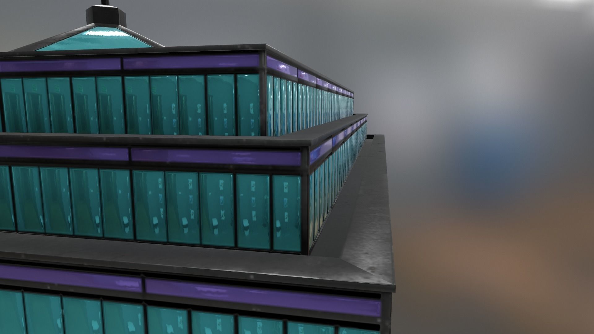 3D model 64 Storey Skyscraper VR / AR / low-poly | CGTrader