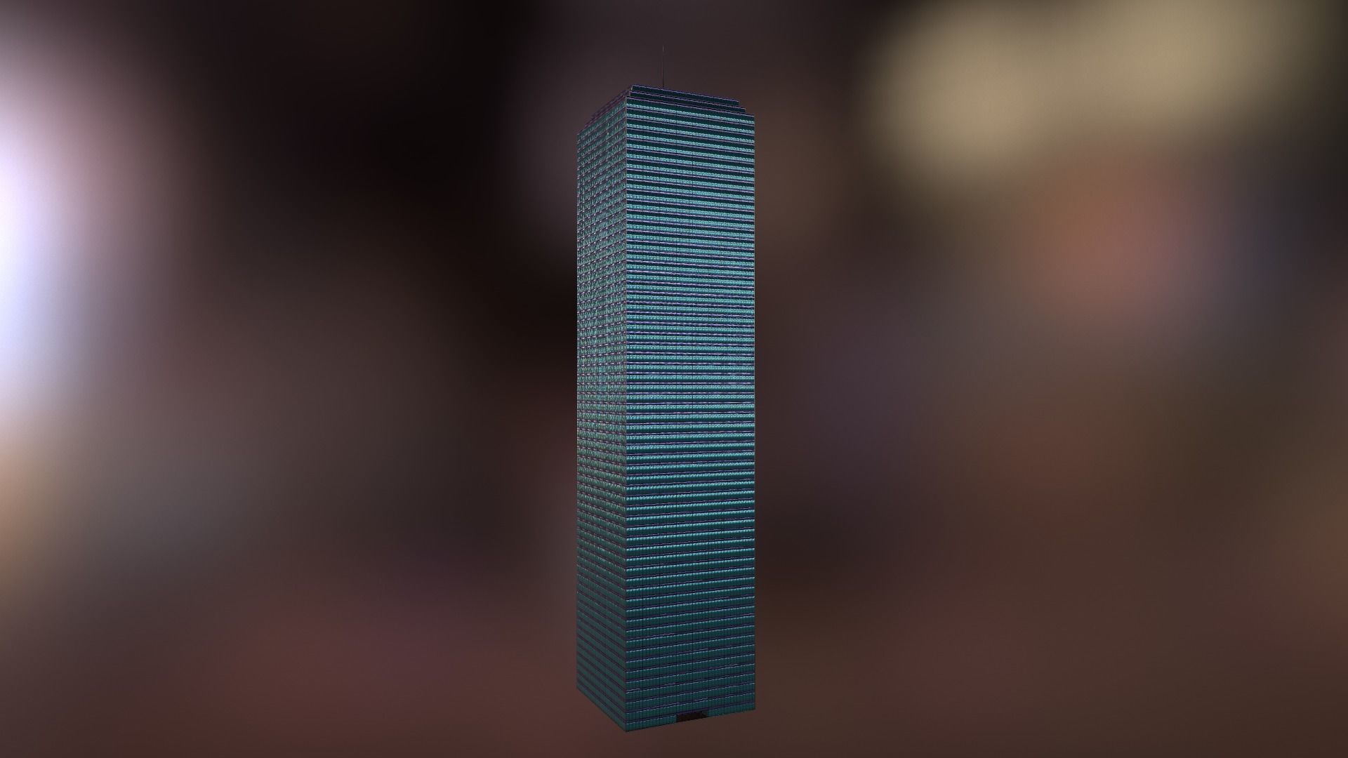 3D model 64 Storey Skyscraper VR / AR / low-poly | CGTrader