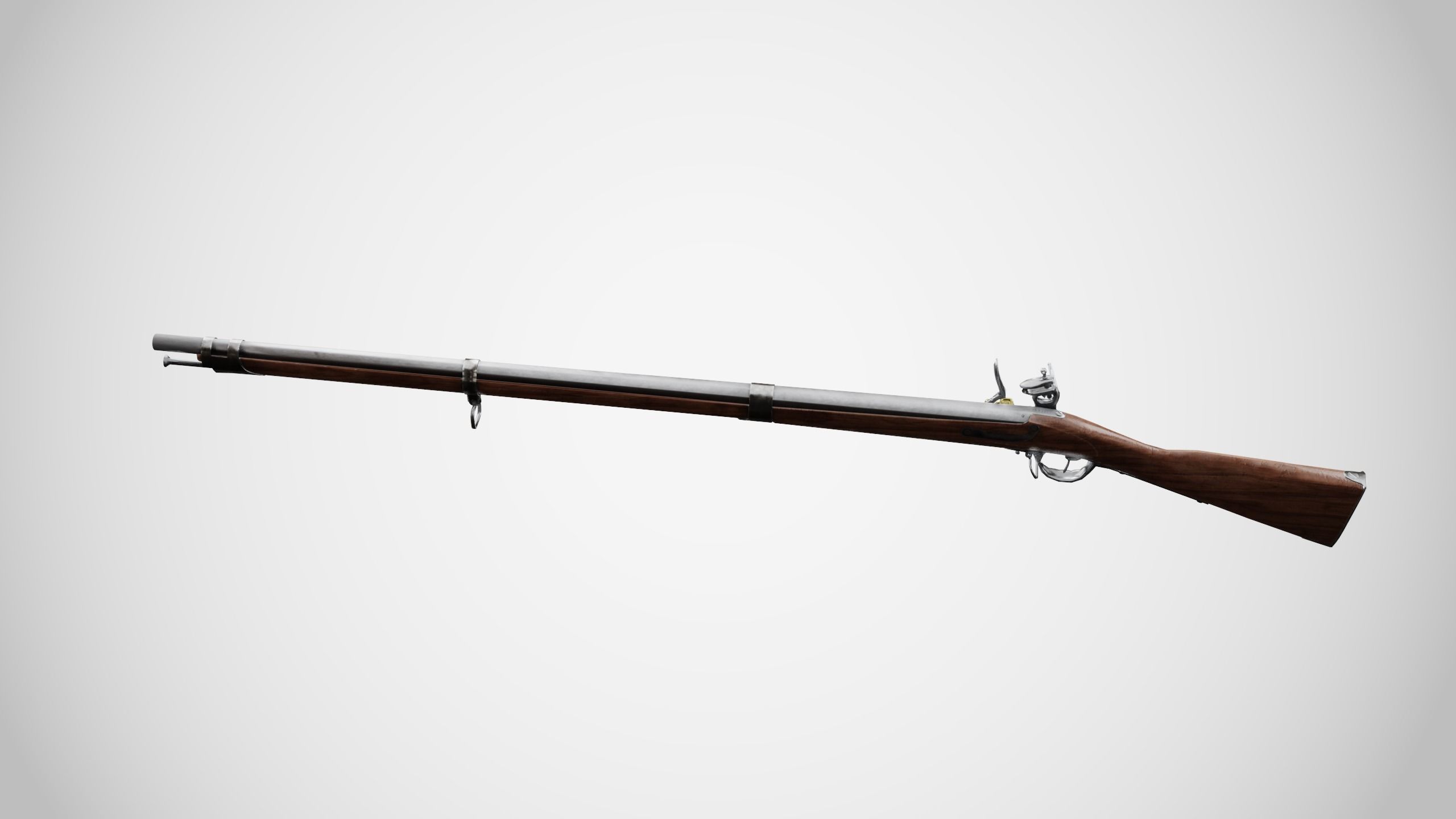 3D model M1777 Flintlock - Charleville Musket VR / AR / low-poly | CGTrader