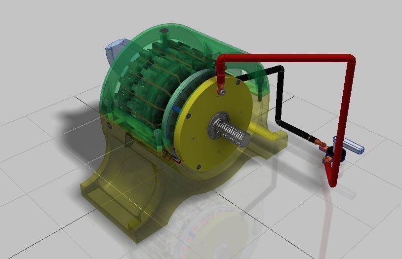 Magnetic Pulse Engine Prototype Design 3D model | CGTrader