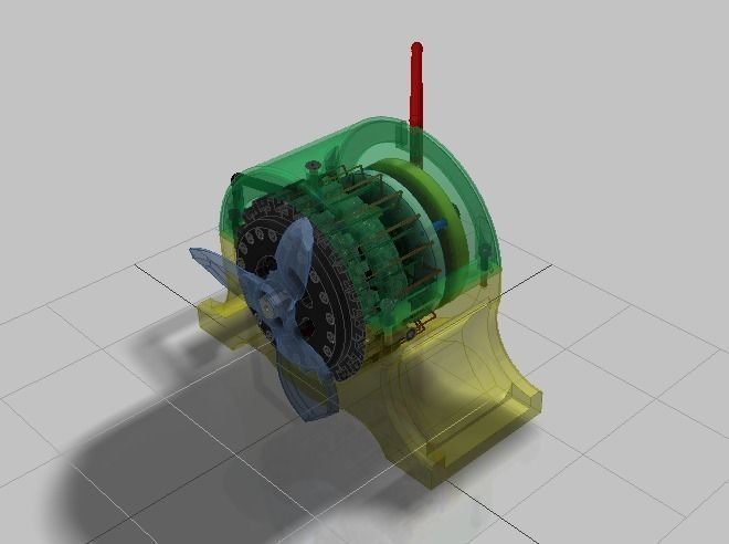Magnetic Pulse Engine Prototype Design 3D model | CGTrader