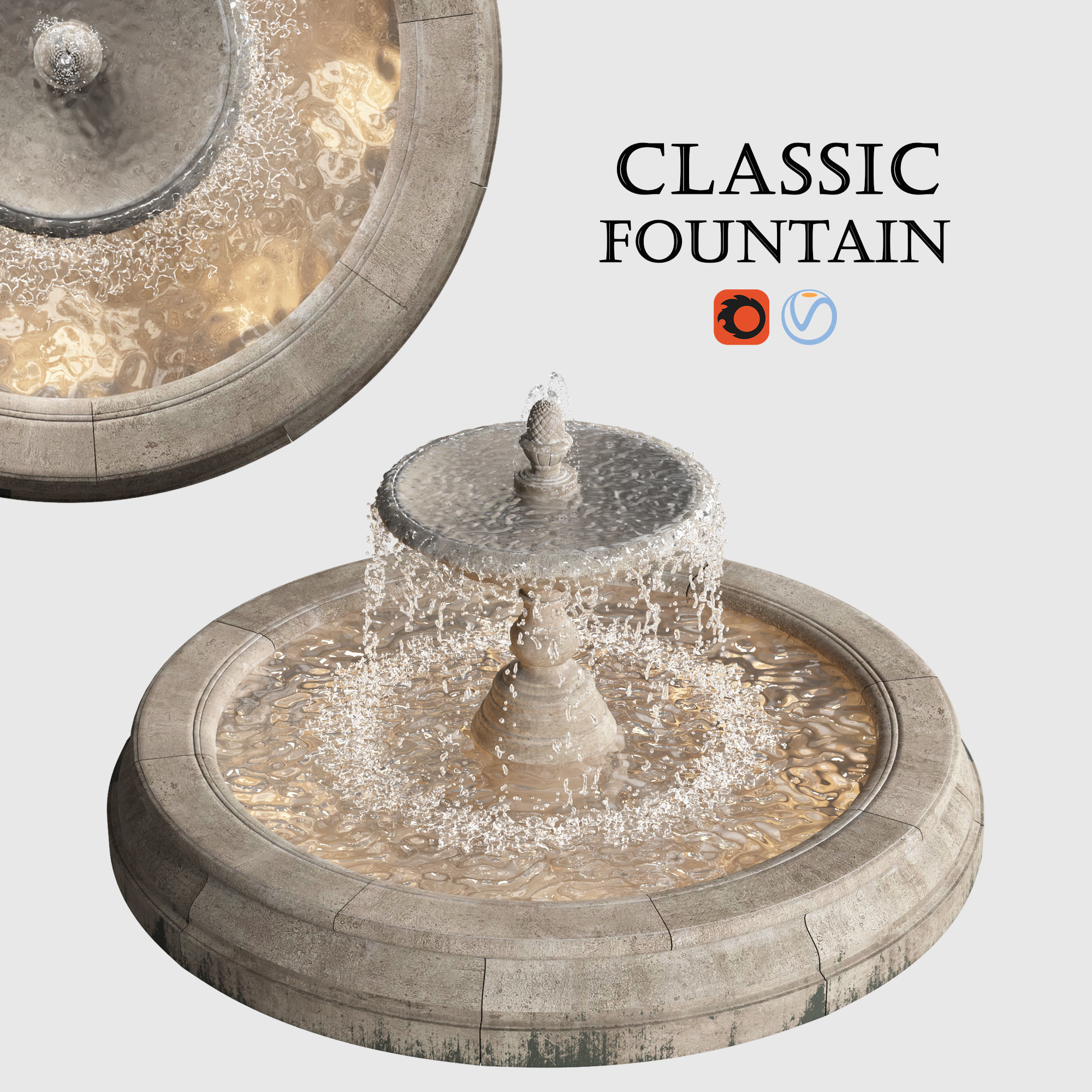 Fountain 15 3D model | CGTrader