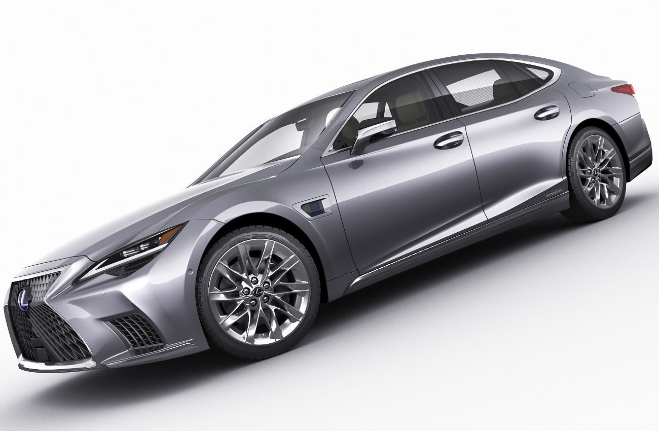 Lexus LS500 2021 hybrid and F-sport 3D model | CGTrader