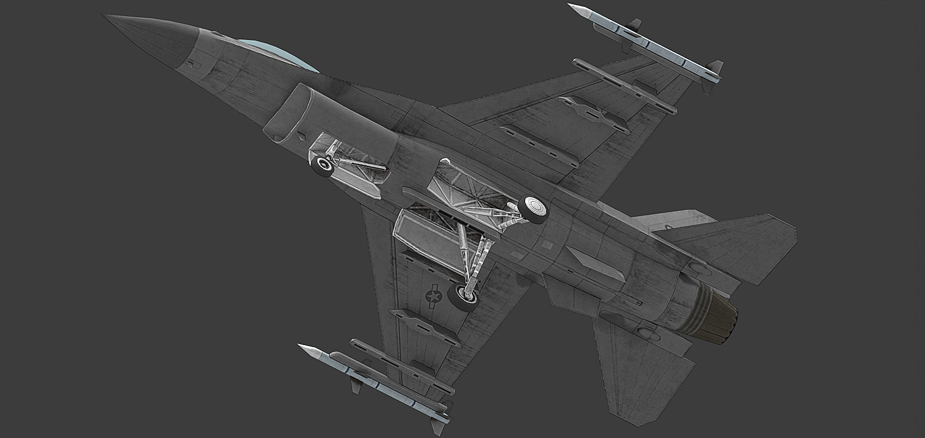 3D model F16 Falcon VR / AR / low-poly | CGTrader