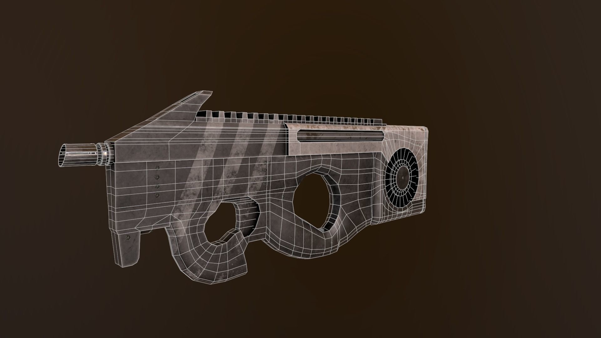 3D model Sci-Fi P90 VR / AR / low-poly | CGTrader