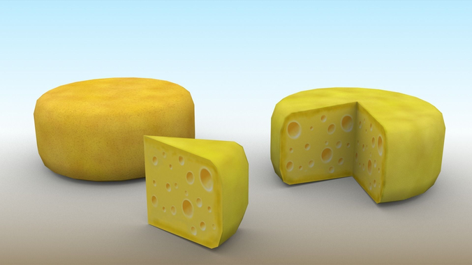 Cheese - free VR / AR / low-poly 3D model | CGTrader