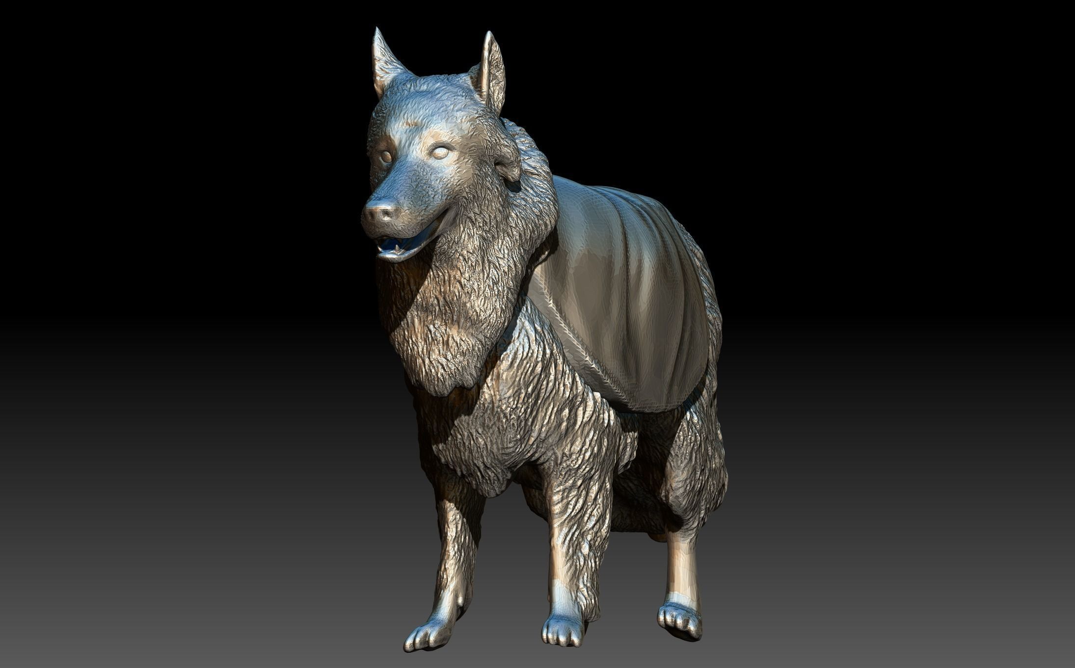 Texas AM University Reveille Dog 3D model 3D printable | CGTrader