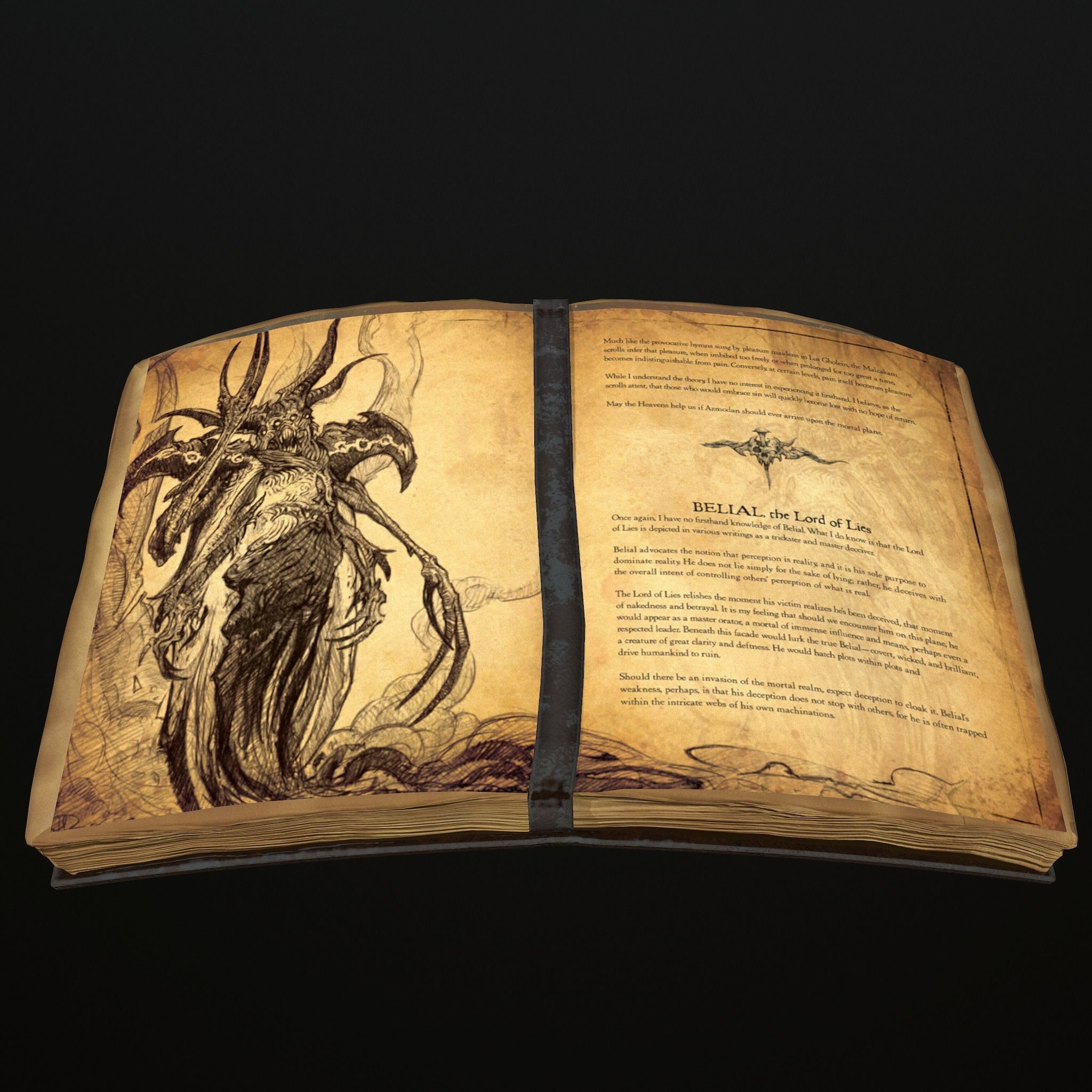 3D model ritual books VR / AR / low-poly | CGTrader