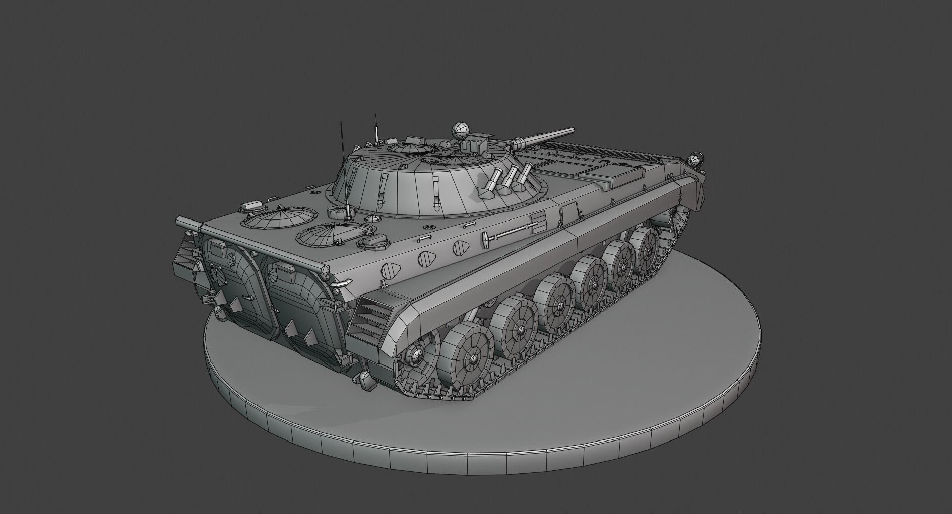 3D model BMP-1K Troop Carrier - Armored vehicle VR / AR / low-poly ...