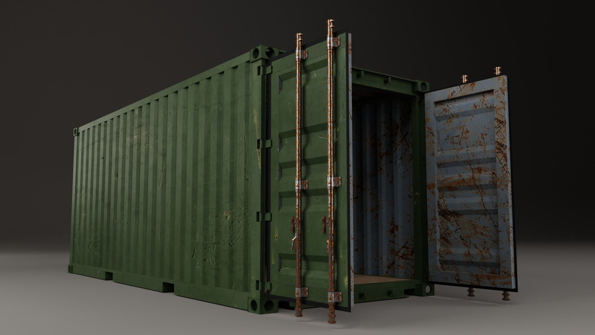 Rusty Container 3D model | CGTrader