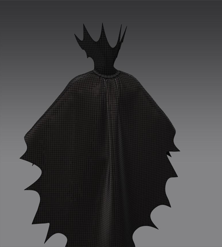 Vampire Bat Cape 3D model | CGTrader