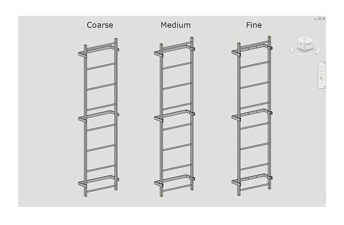 3D model Access Ladder - Parametric Revit family VR / AR / low-poly ...