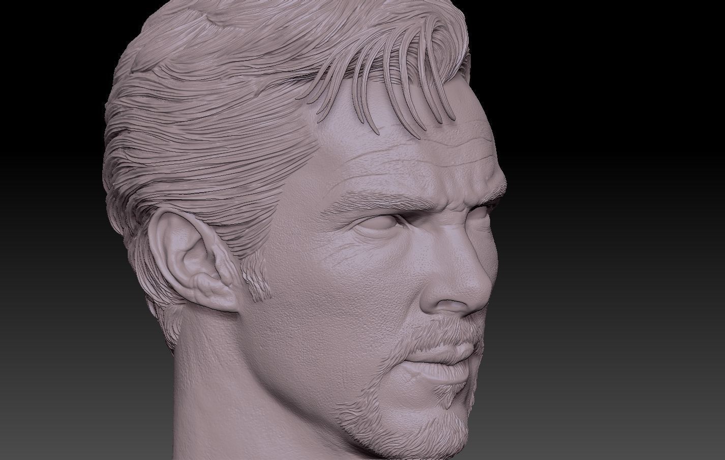 Doctor Strange head Benedict Cumberbatch 3D model 3D printable | CGTrader