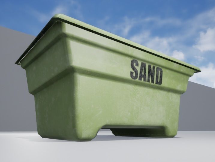 3D model Sand reservoir box VR / AR / low-poly | CGTrader
