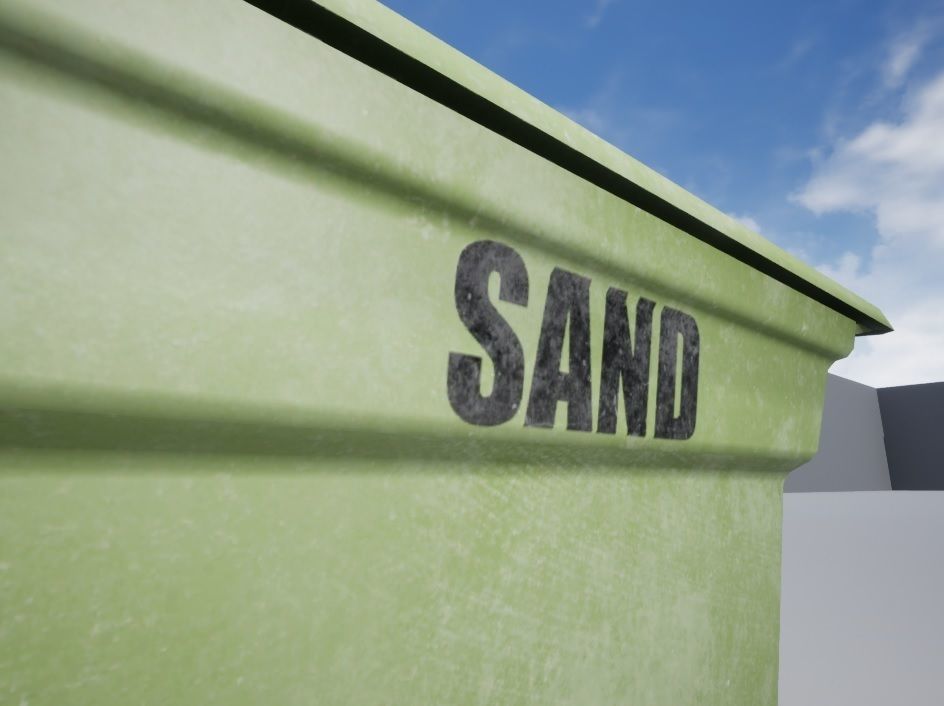 3D model Sand reservoir box VR / AR / low-poly | CGTrader