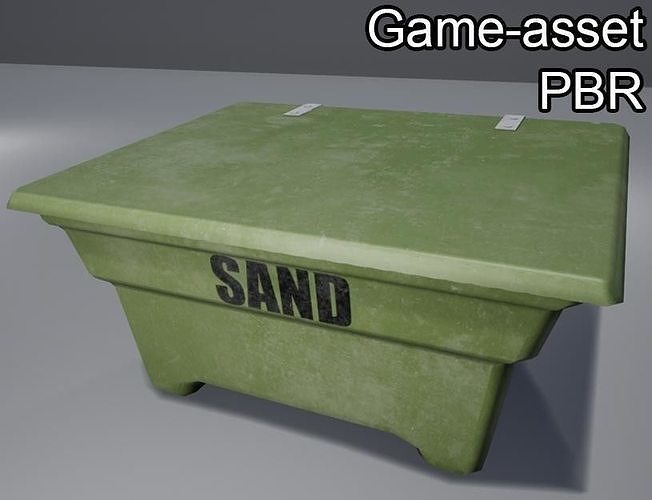 3D model Sand reservoir box VR / AR / low-poly | CGTrader