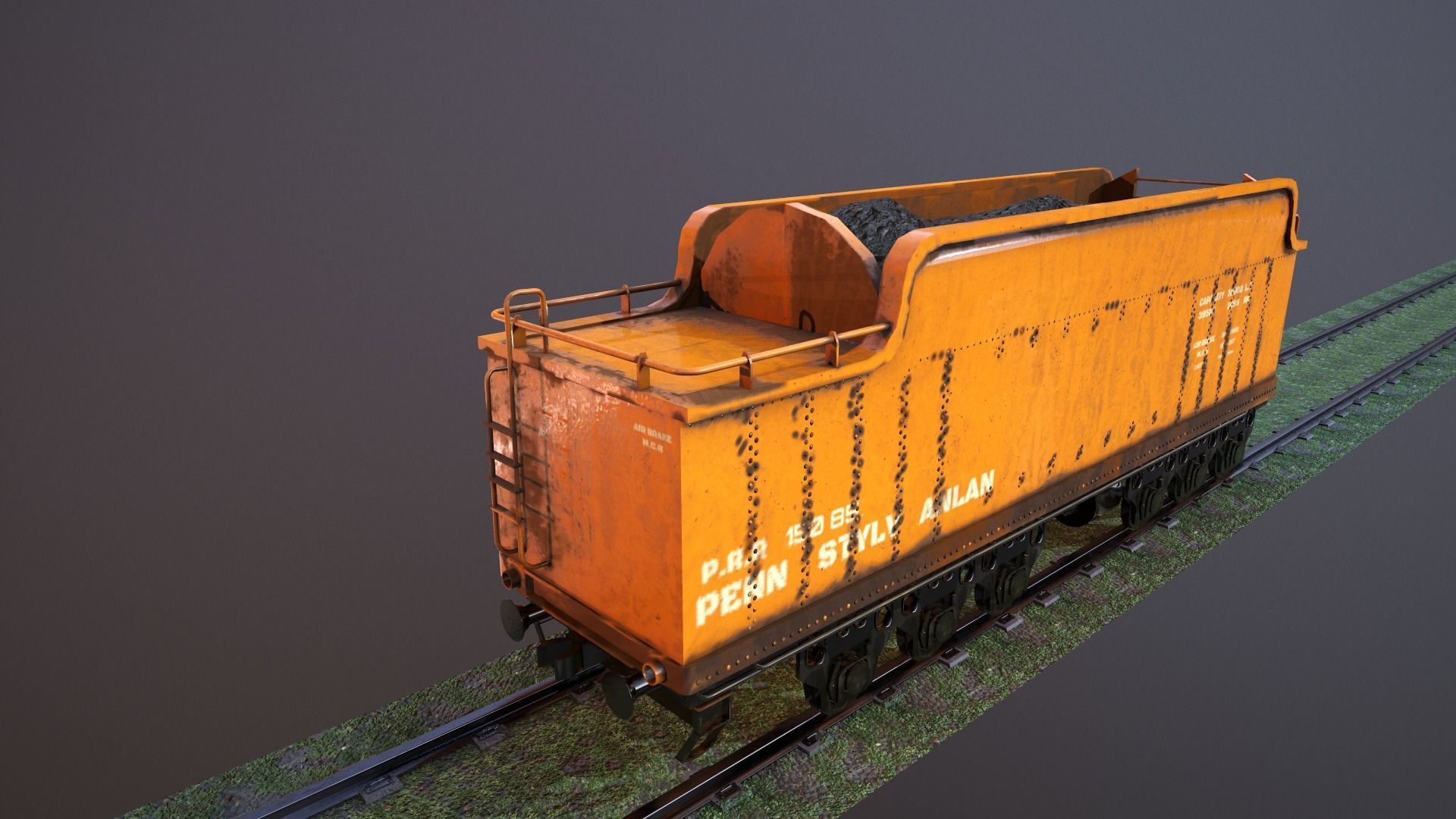 3D model Train Hopper car Low-poly 3D model VR / AR / low-poly | CGTrader