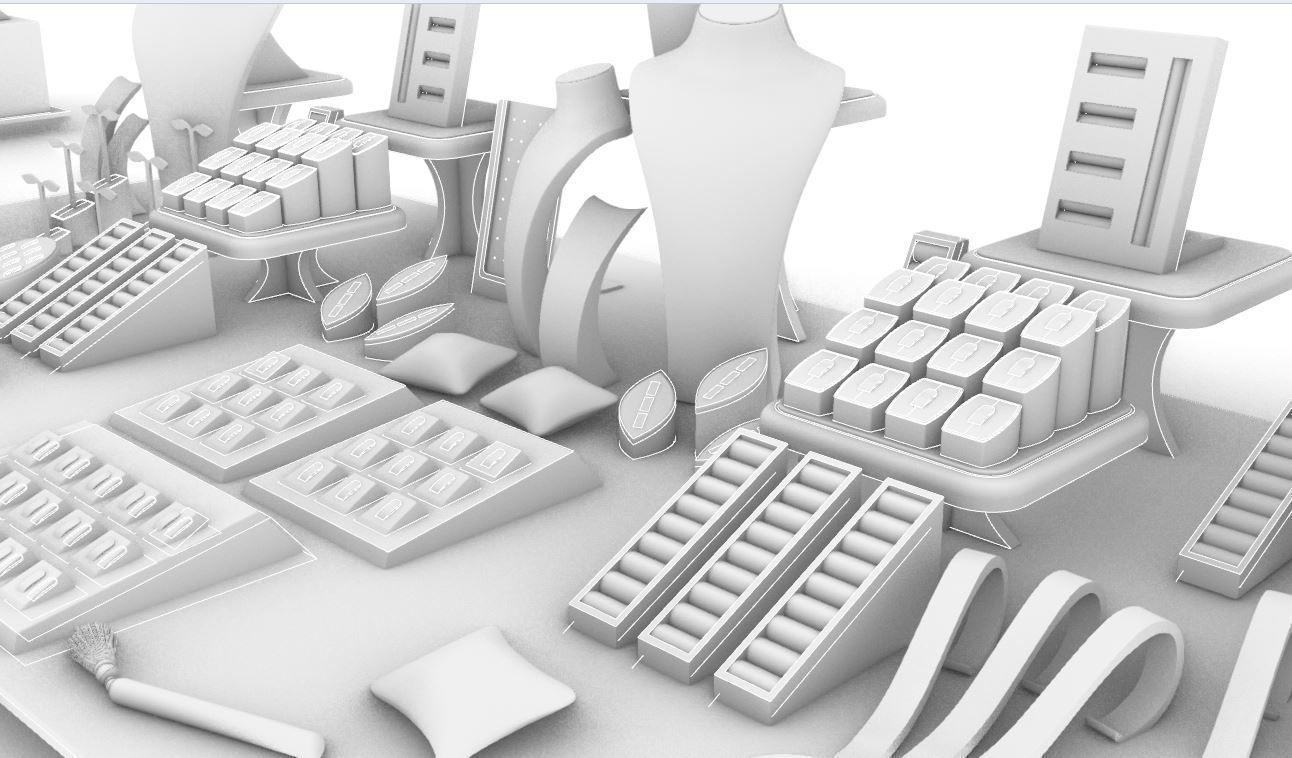 Jewelry Display 3D model 3D printable rigged | CGTrader