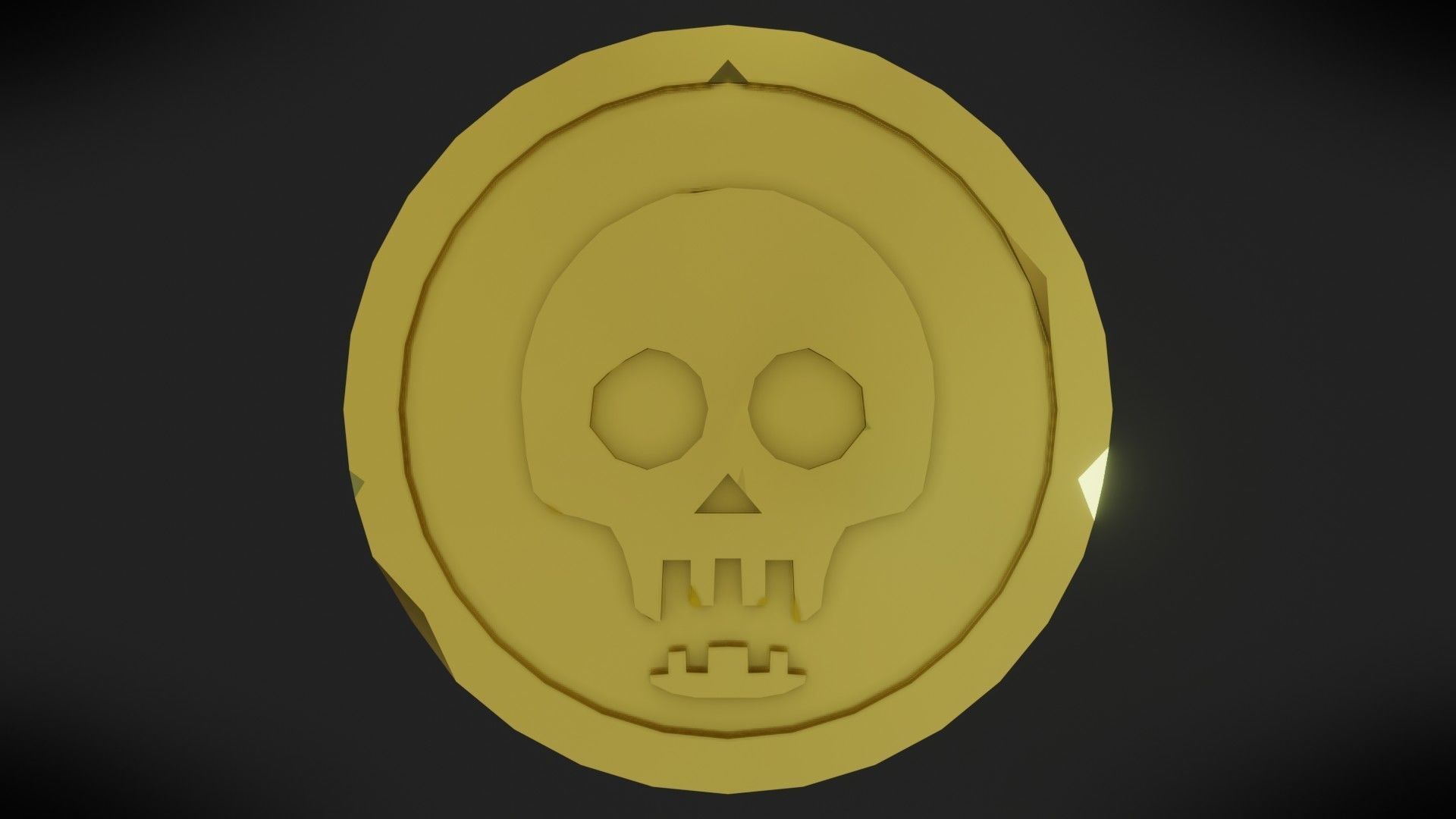 3D model Pirate Doubloon VR / AR / low-poly | CGTrader