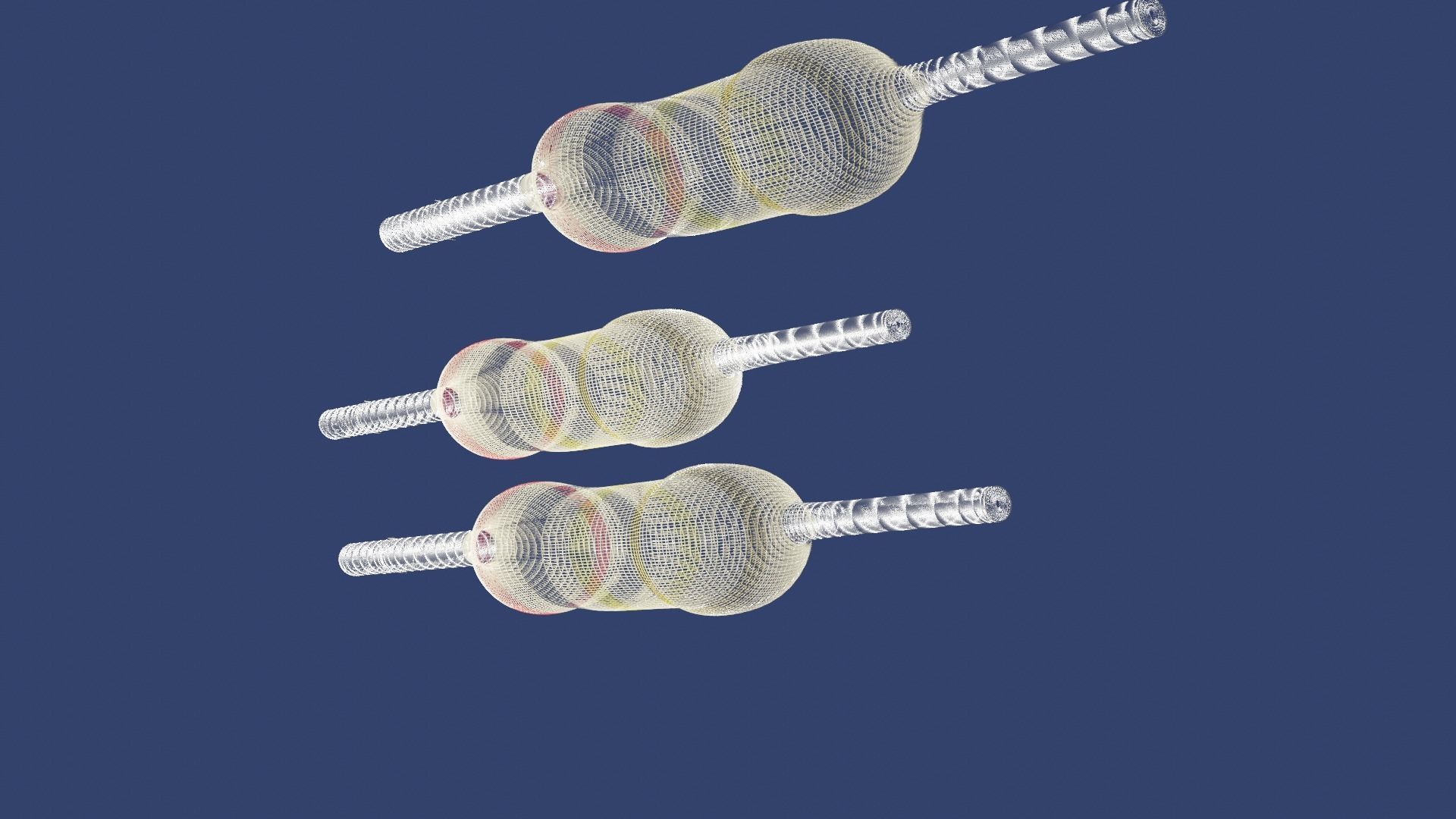 Resistor with color code free 3D model animated | CGTrader