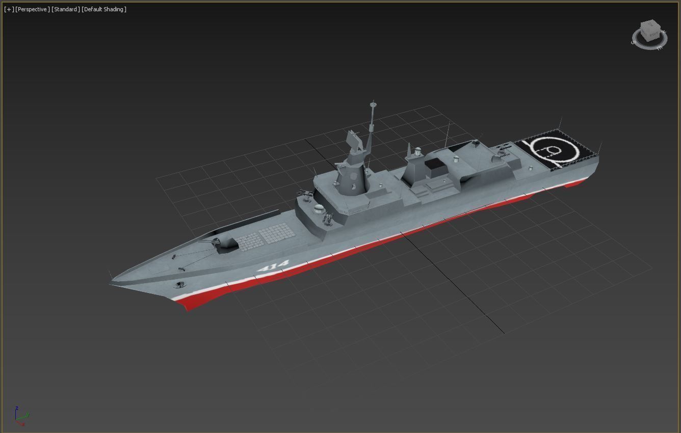 3D model Admiral Gorshkov Class Frigate Ship VR / AR / low-poly | CGTrader