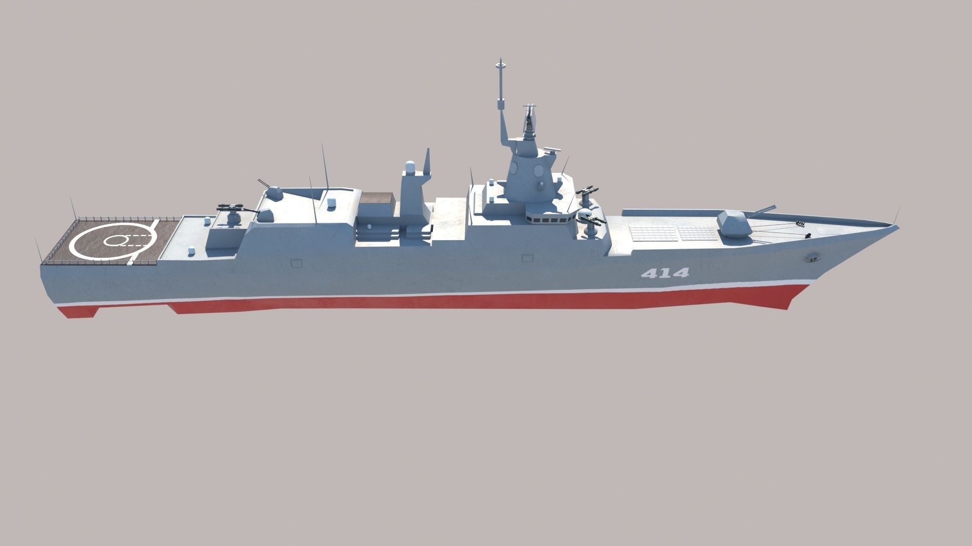 3D model Admiral Gorshkov Class Frigate Ship VR / AR / low-poly | CGTrader