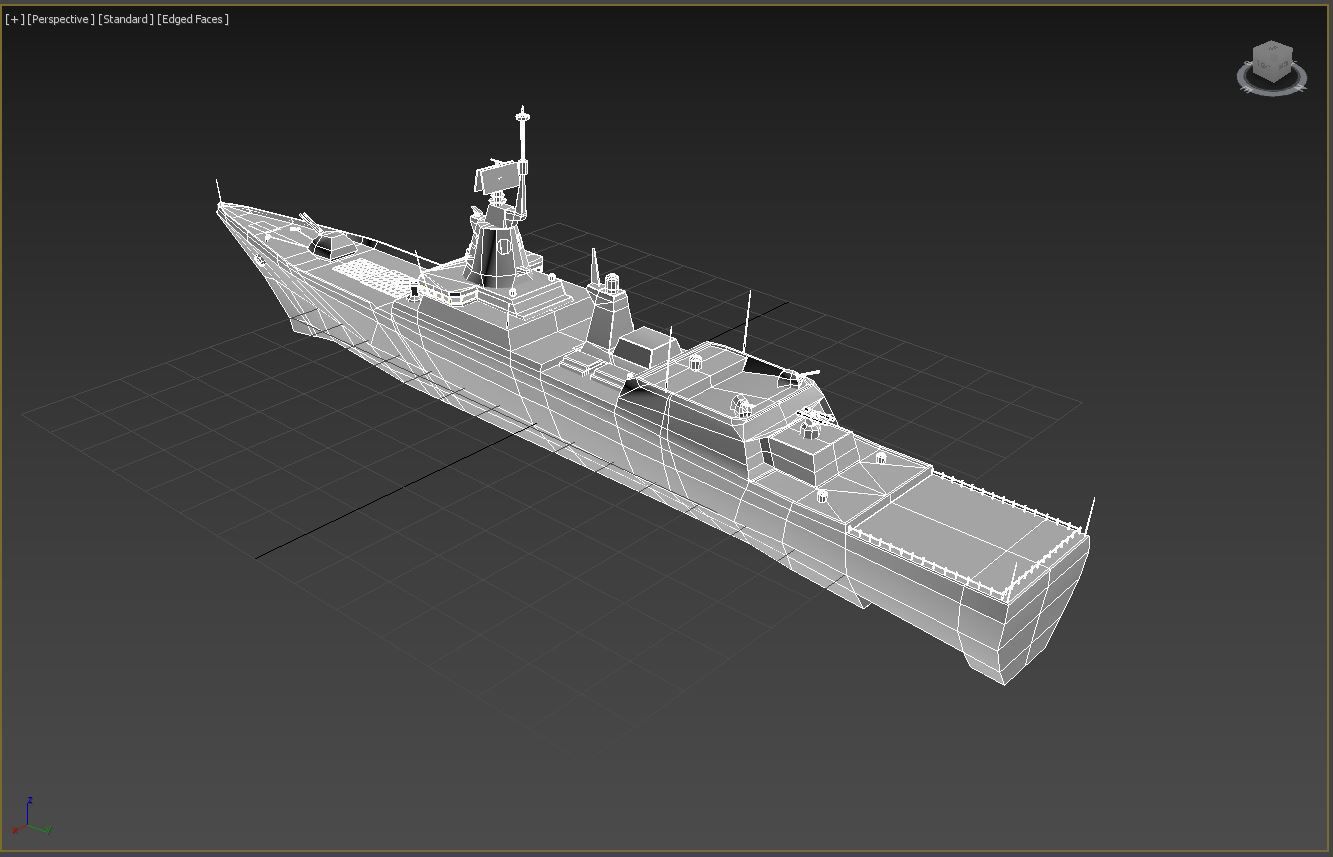 3D model Admiral Gorshkov Class Frigate Ship VR / AR / low-poly | CGTrader