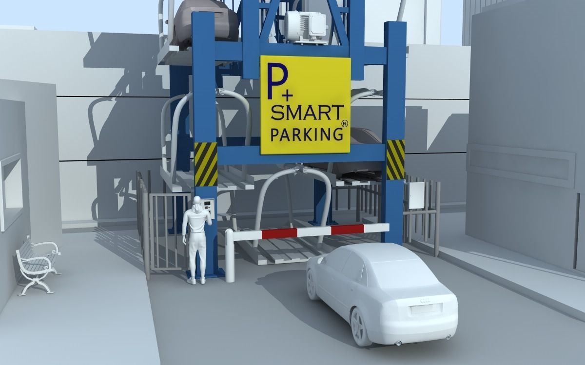 Smart Park Vertical 3D model animated rigged | CGTrader