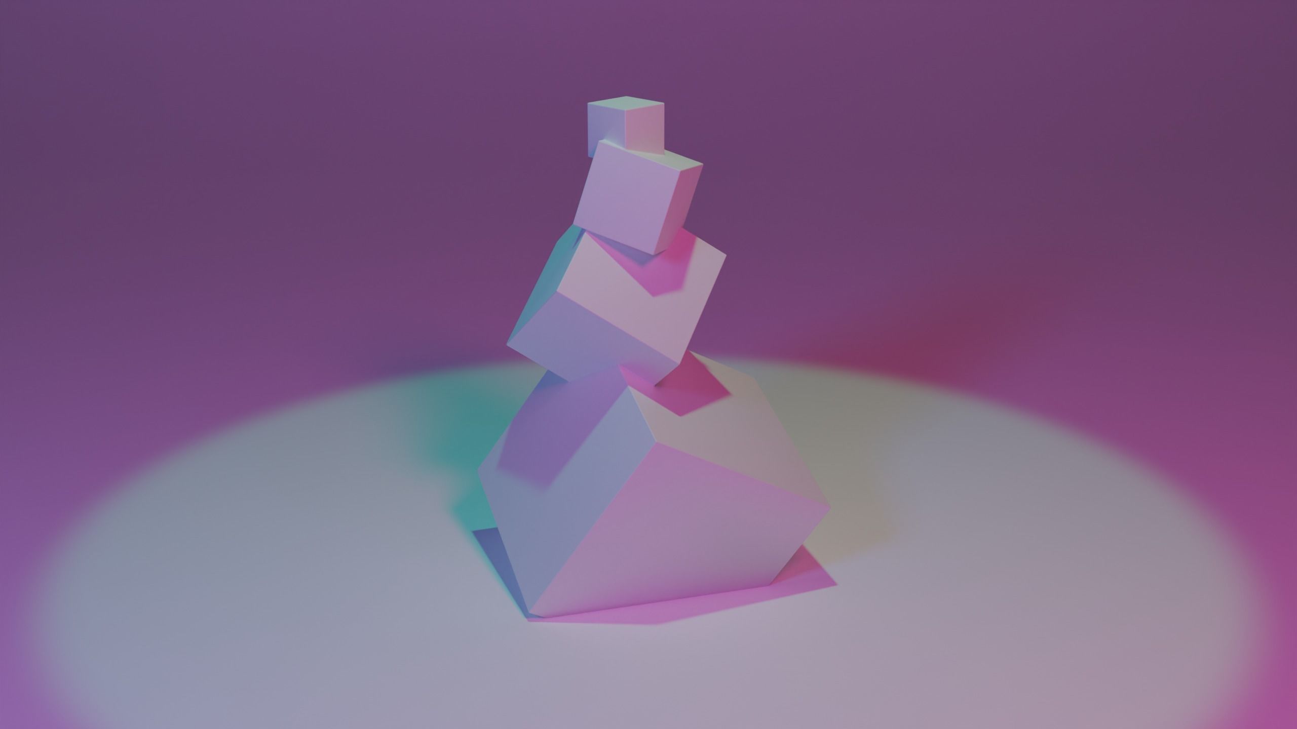 Abstract Stacked Cube Desktop Art 1 3D model 3D printable | CGTrader