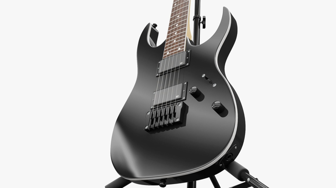 Guitar Ibanez RGR321EX 3D Model OBJ 3DS FBX MA MB | CGTrader.com