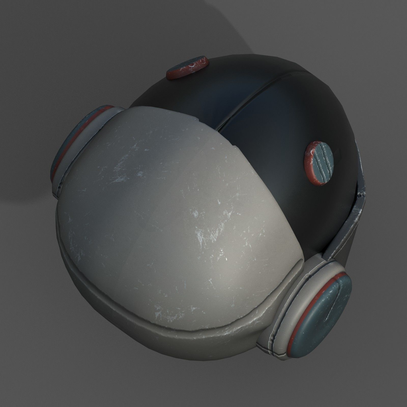 3D model Helmet scifi fantasy PBR textures low poly VR / AR / low-poly ...