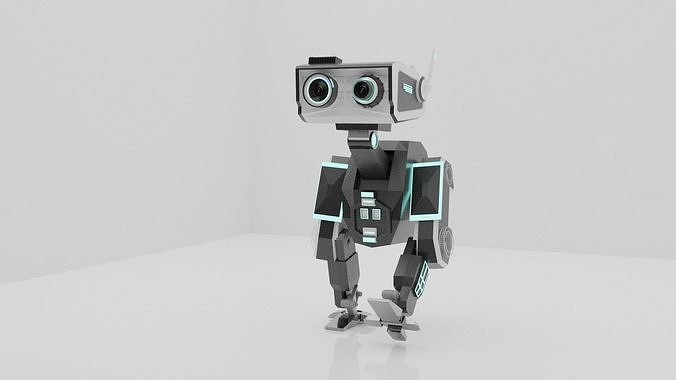 Tech-Droid robot free 3D model | CGTrader