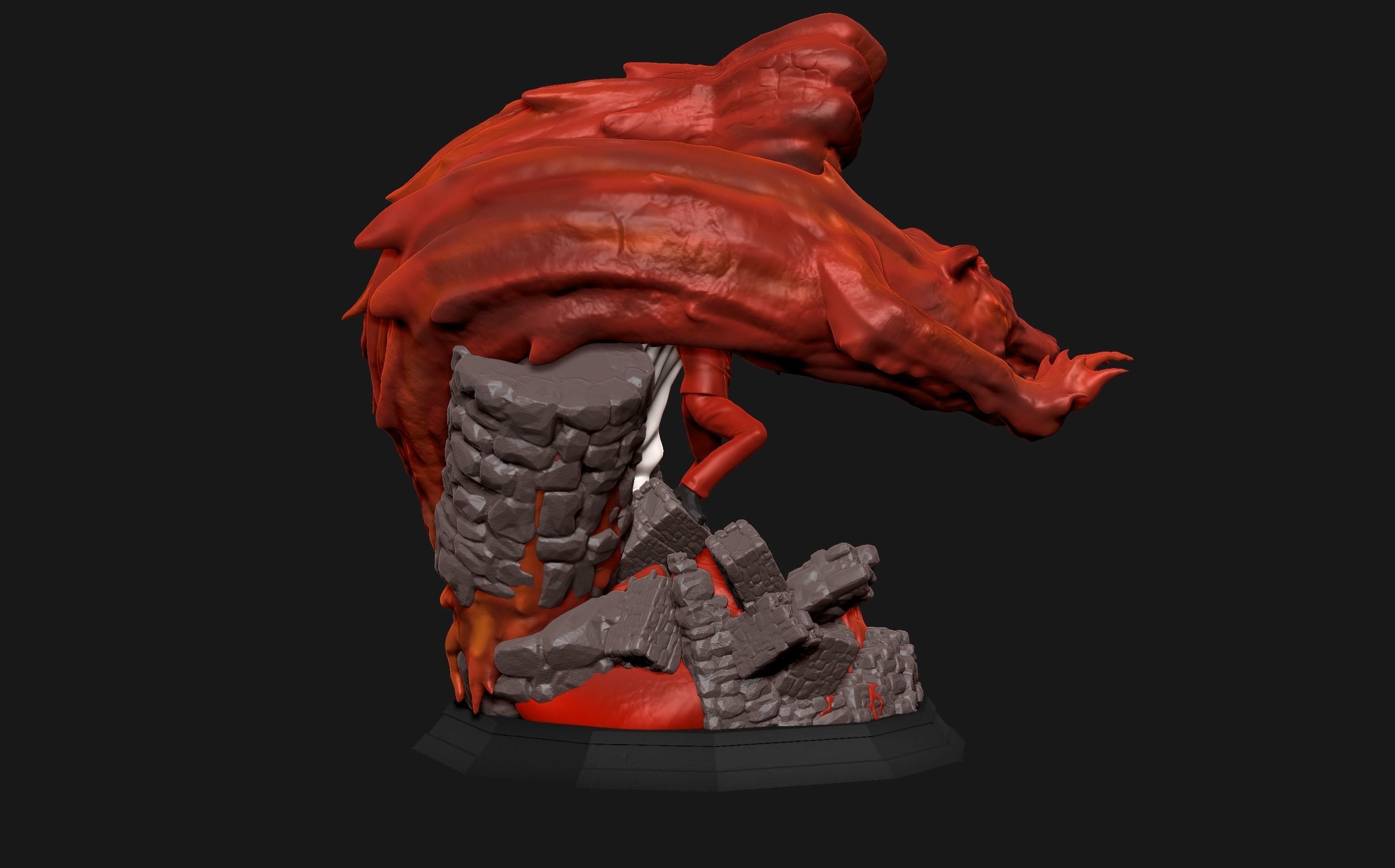 Akainu Sakazuki - One Piece - Marine Admiral 3d print statue 3D model ...