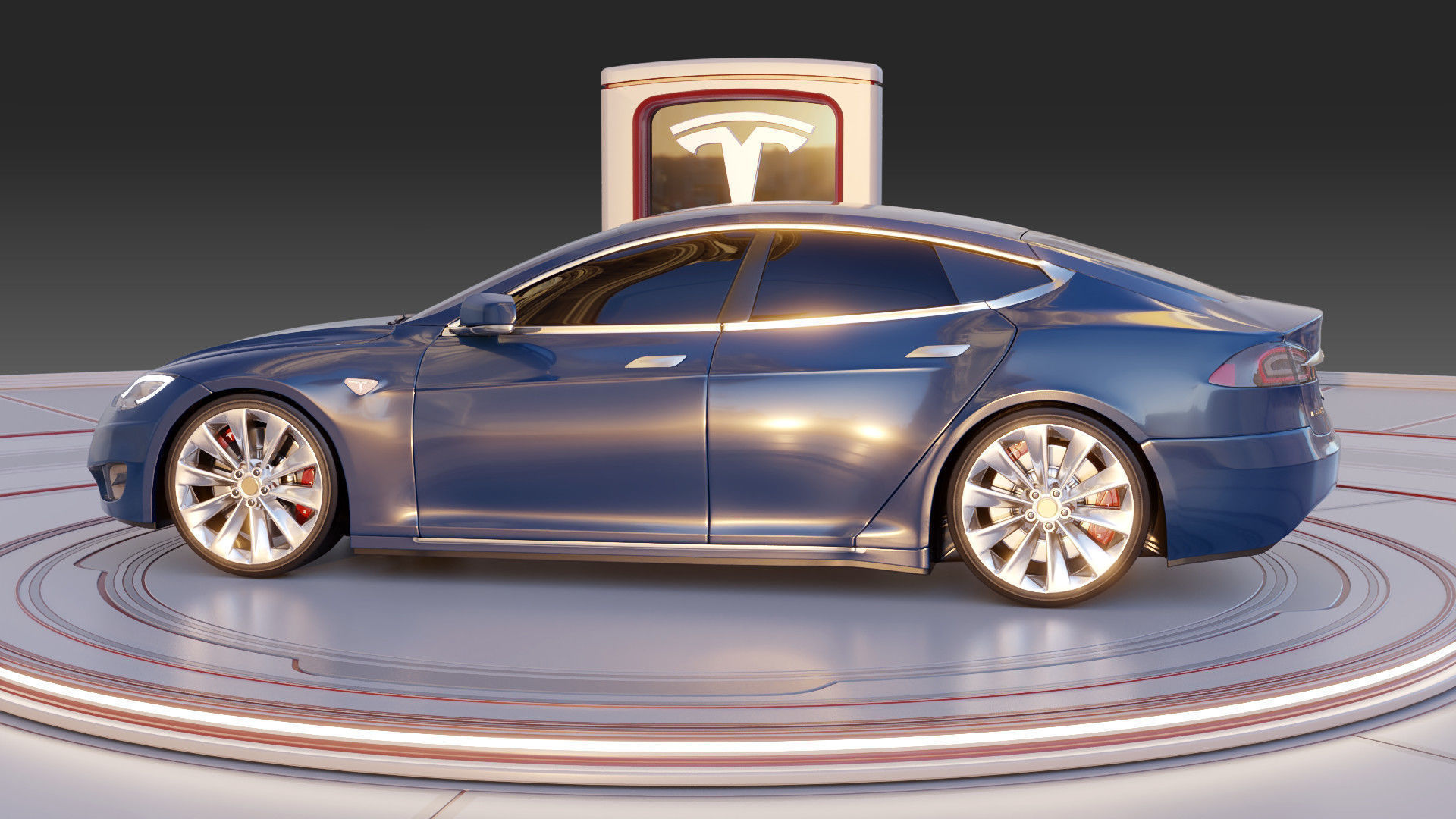 2016 Tesla Model S 3D model | CGTrader
