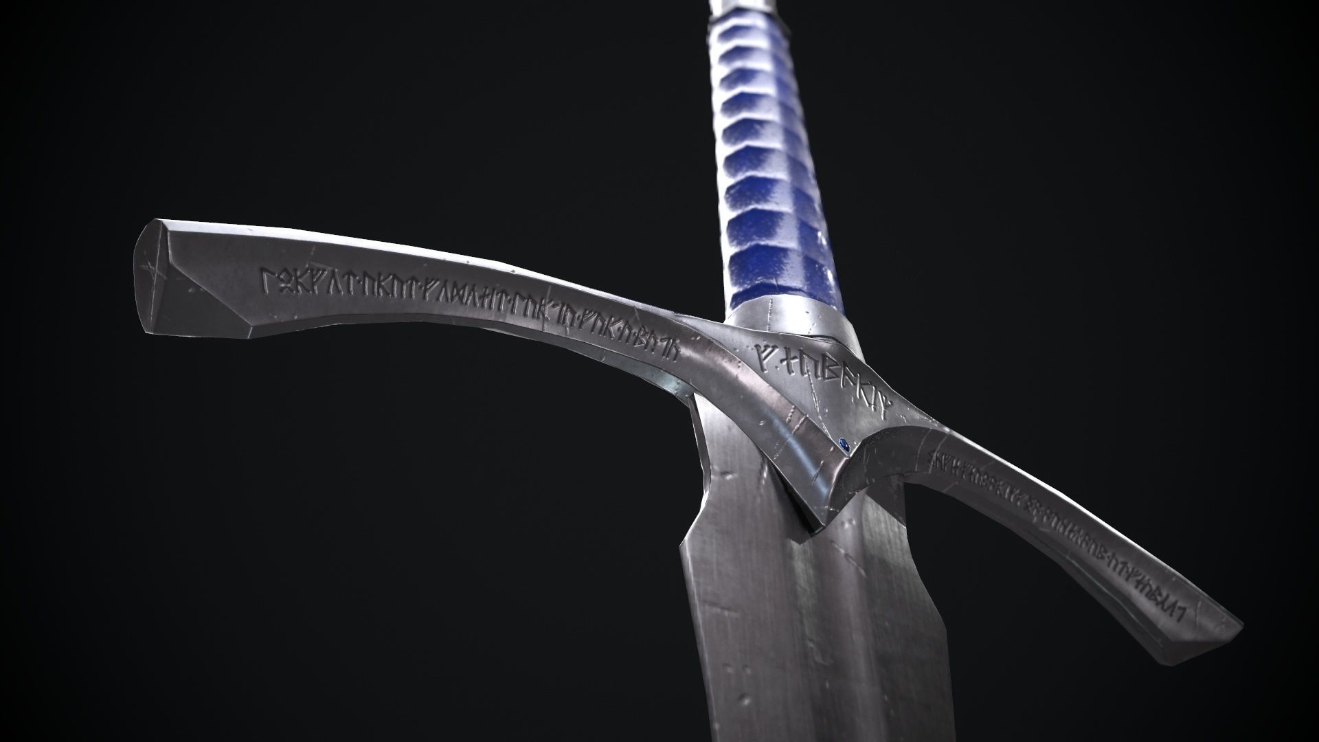 3D model Glamdring Sword from The Lord of the Rings Movie VR / AR / low ...