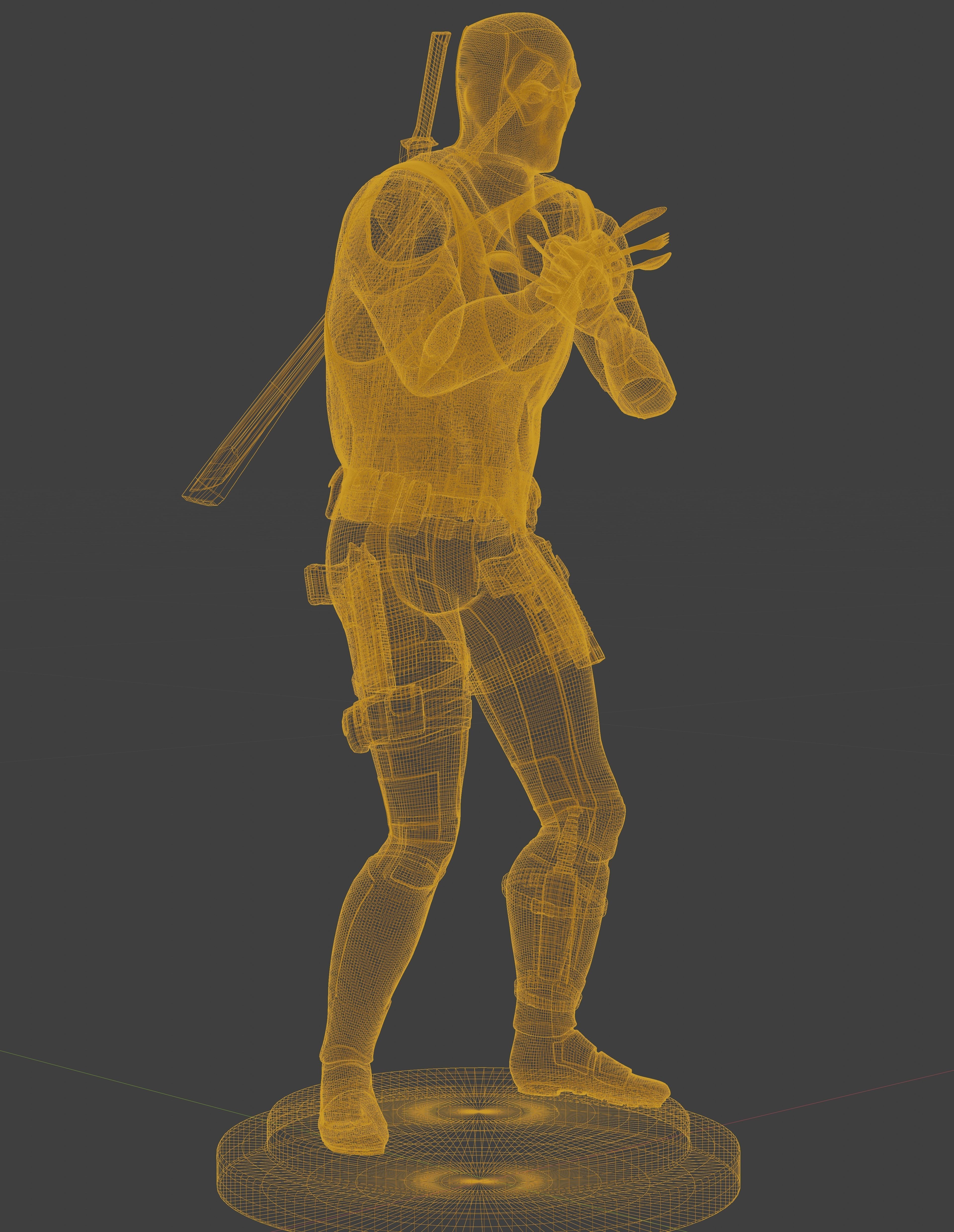 DeadPool wolverine 3D model 3D printable | CGTrader