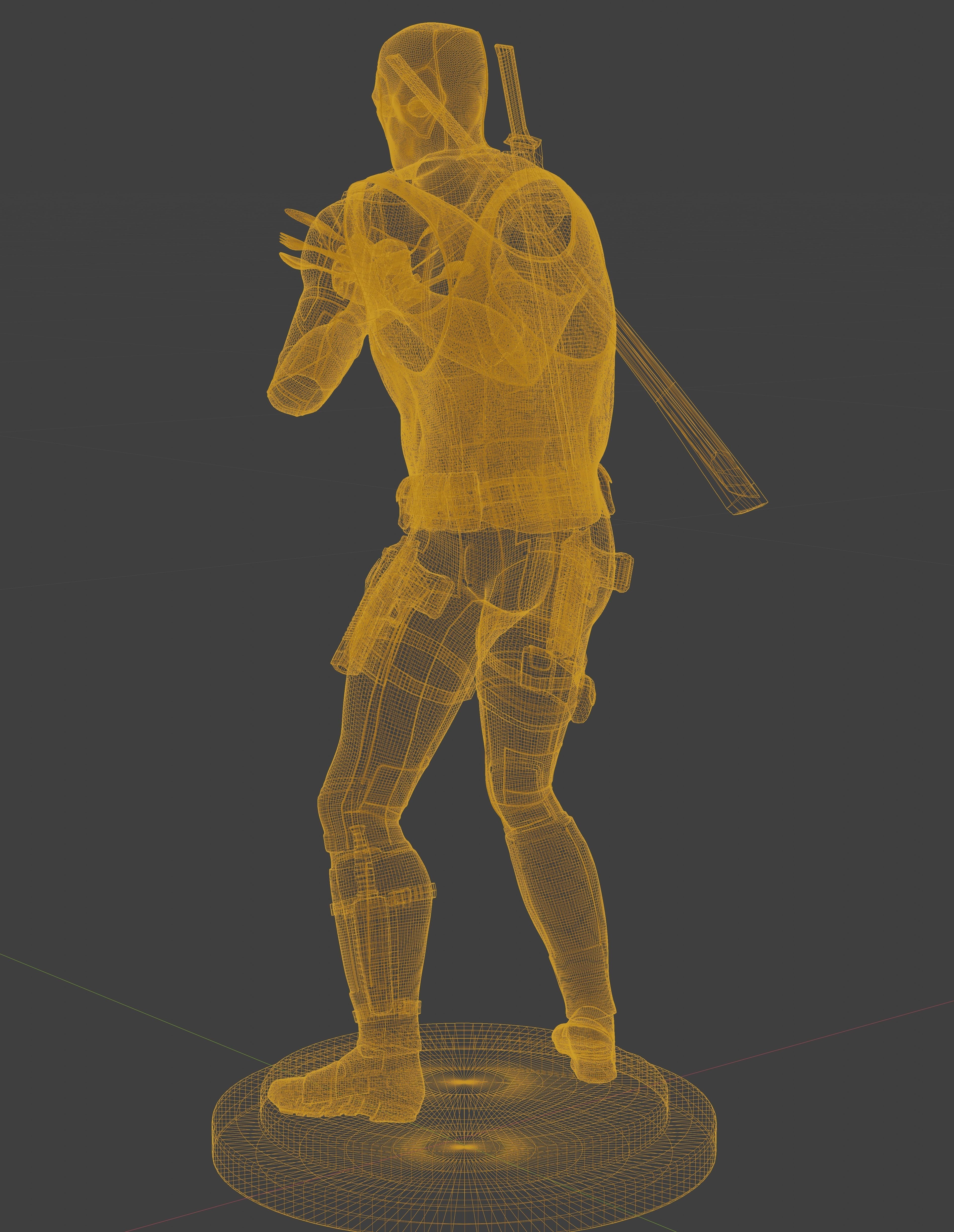 DeadPool wolverine 3D model 3D printable | CGTrader