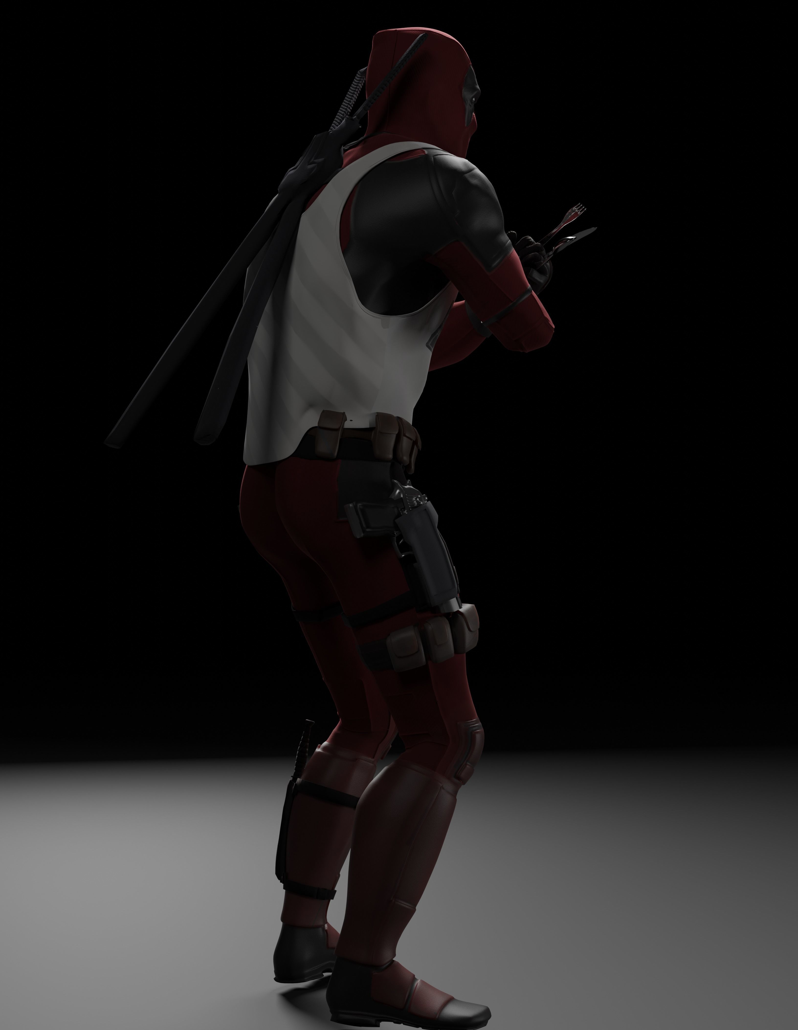 DeadPool wolverine 3D model 3D printable | CGTrader