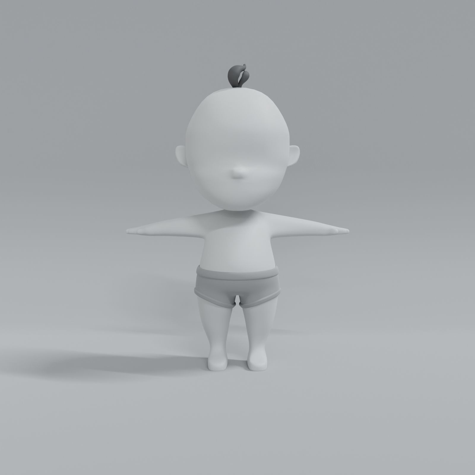 3D model Low Poly Baby Child Character VR / AR / low-poly | CGTrader