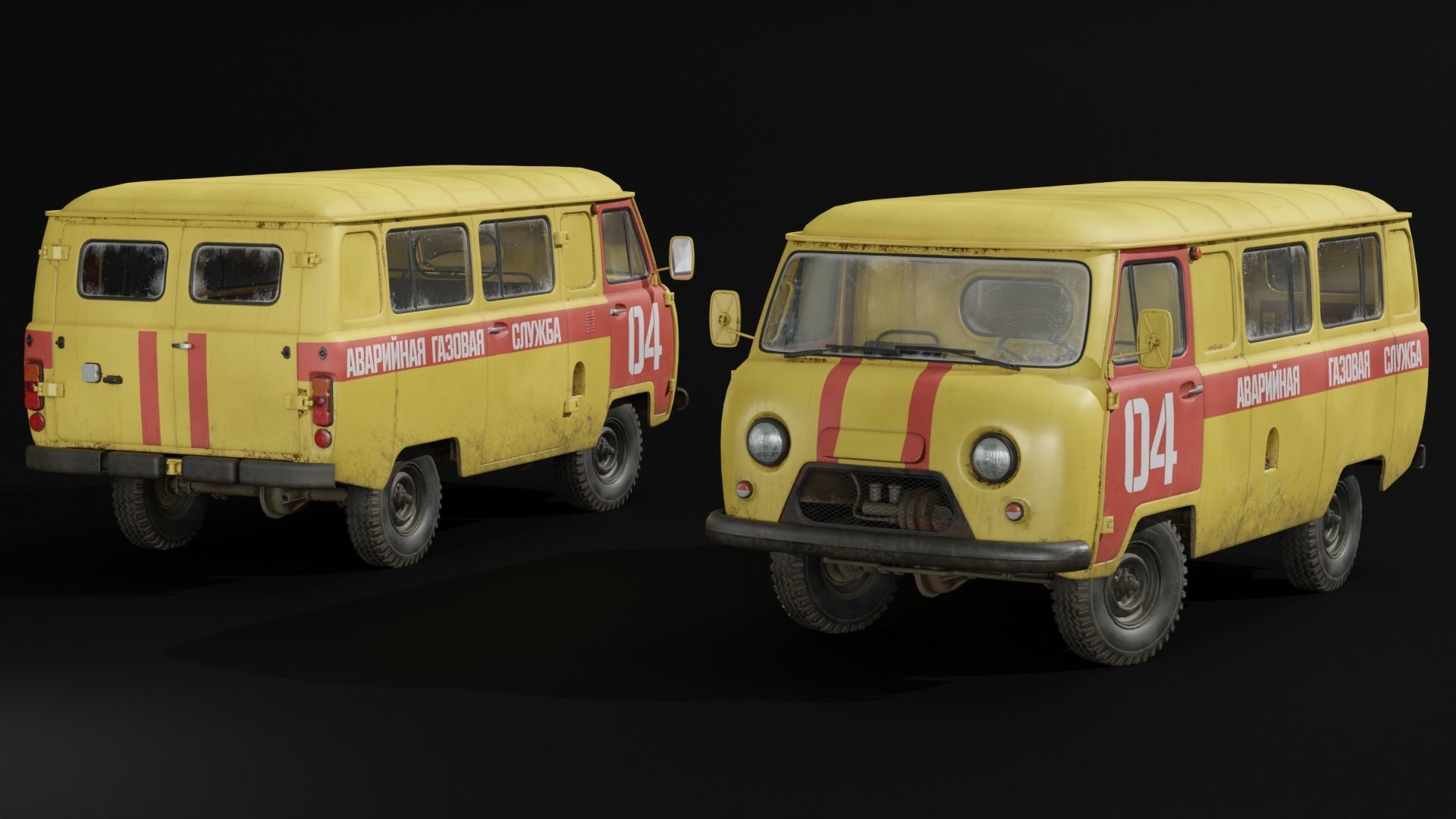 3D model UAZ 452 VR / AR / low-poly | CGTrader