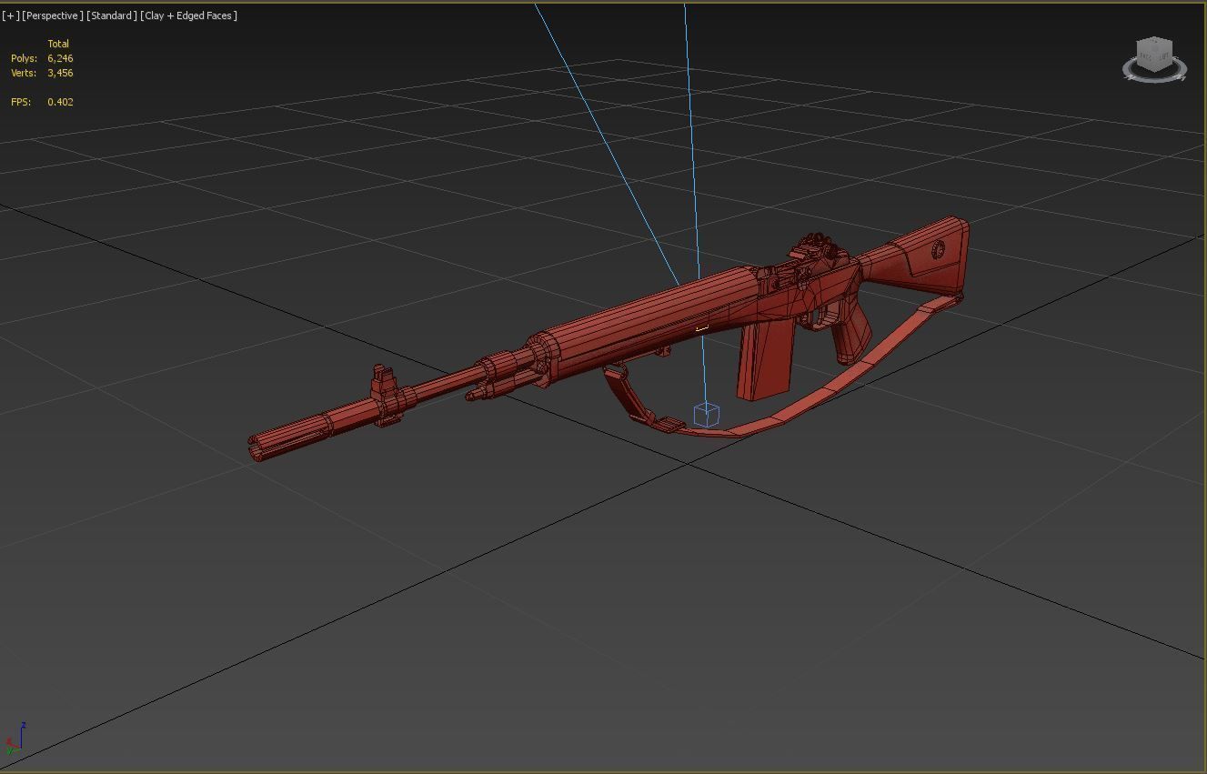 3D model M14 Rifle VR / AR / low-poly | CGTrader