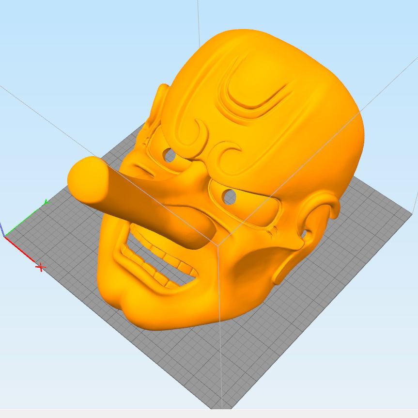 TENGU MASK 3D model 3D printable | CGTrader