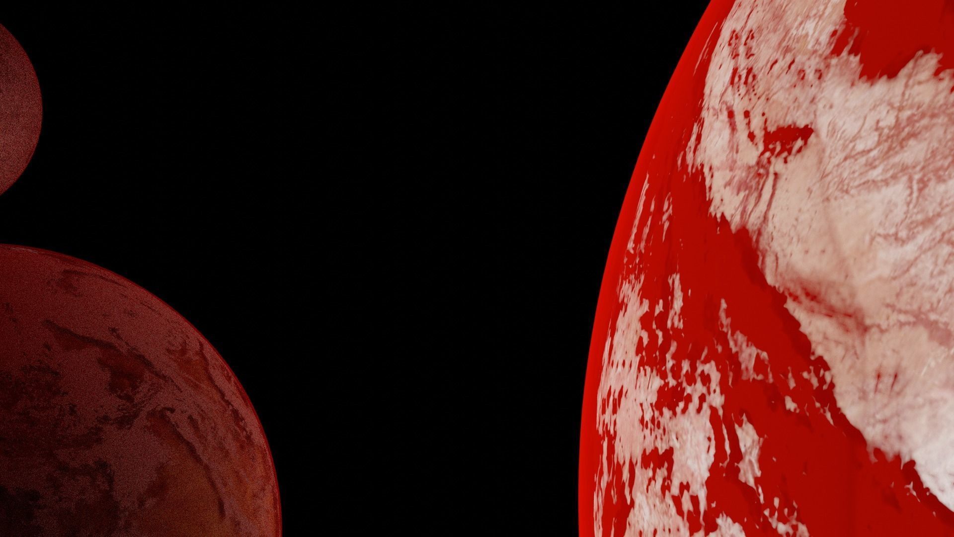 Planet With Two Moons 3D model | CGTrader