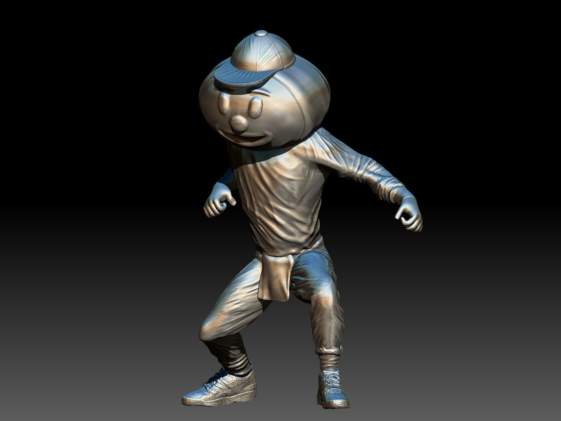 brutus buckeye mascot 3D model 3D printable | CGTrader