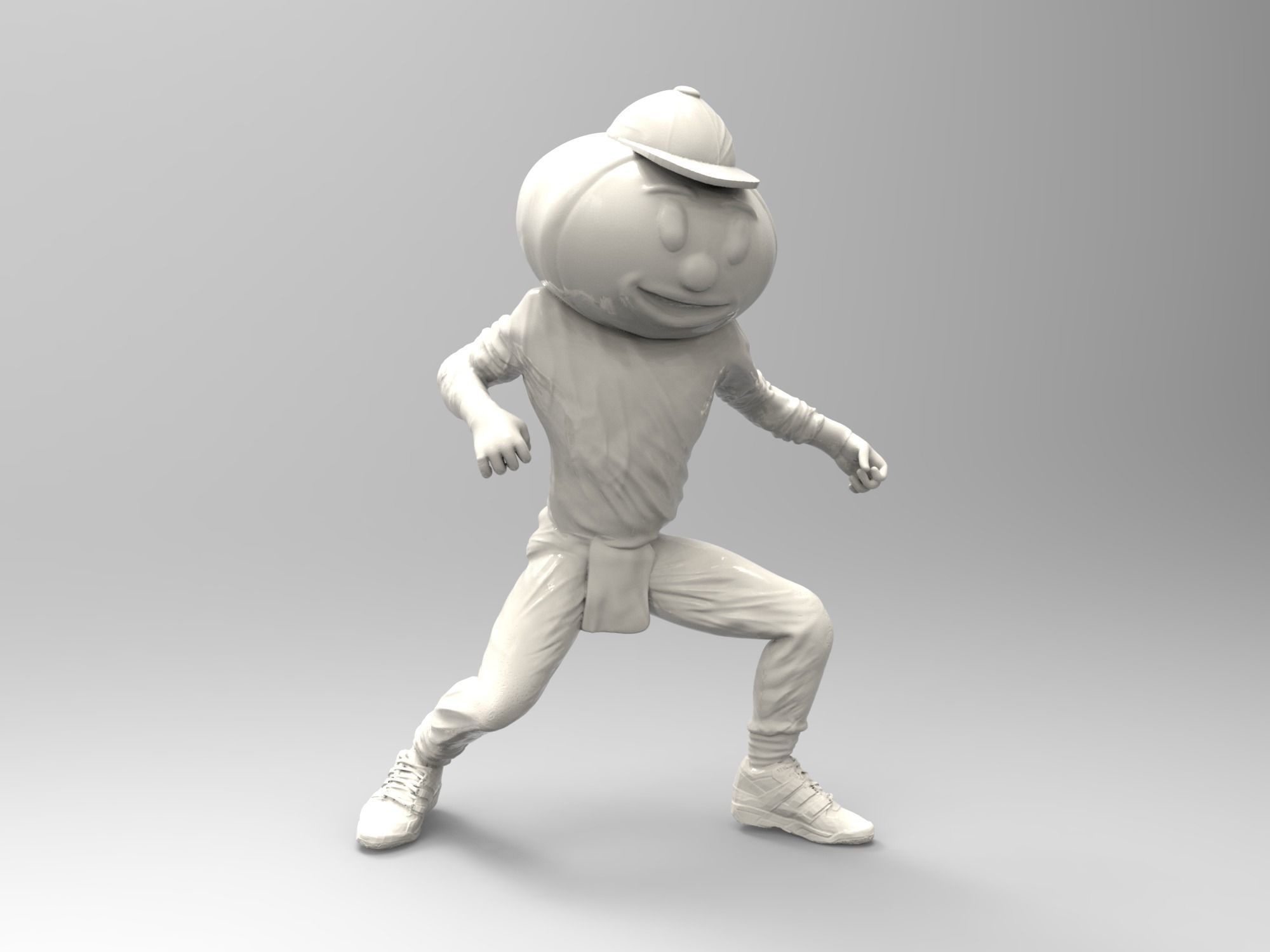 brutus buckeye mascot 3D model 3D printable | CGTrader