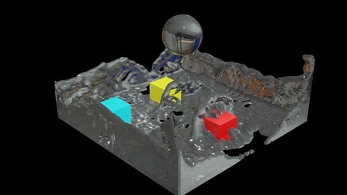 Water cave free VR / AR / low-poly 3D model | CGTrader