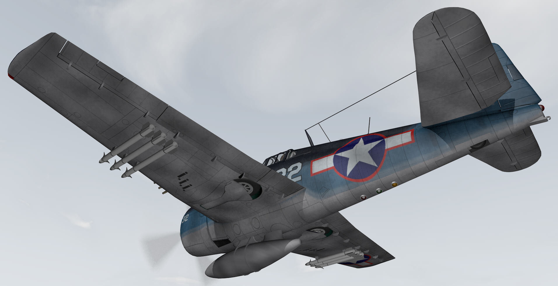 Grumman F6F-3 Hellcat 3D model | CGTrader