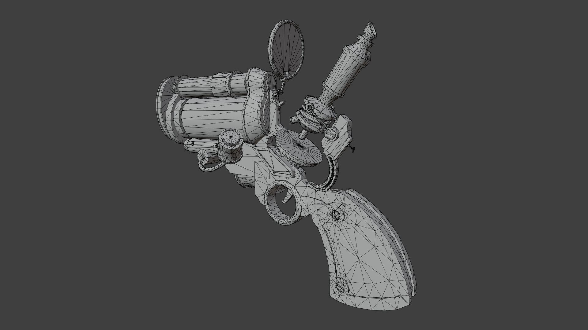 3D model Steampunk gun whith microscope VR / AR / low-poly | CGTrader